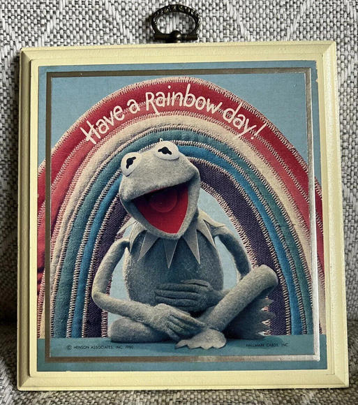Hallmark | Other | Have A Rainbow Day Kermit The Frog Muppets Wall ...